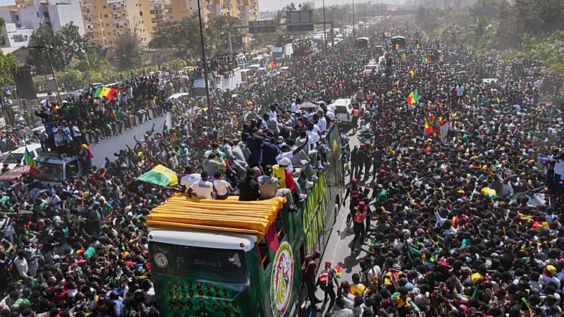 Senegal's president praises player for actions during AFCON final