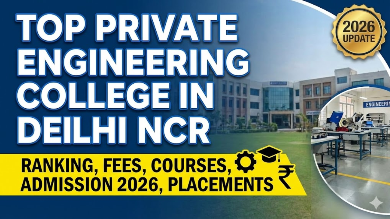 Top private engineering college in Delhi NCR: Ranking, fees, courses ...