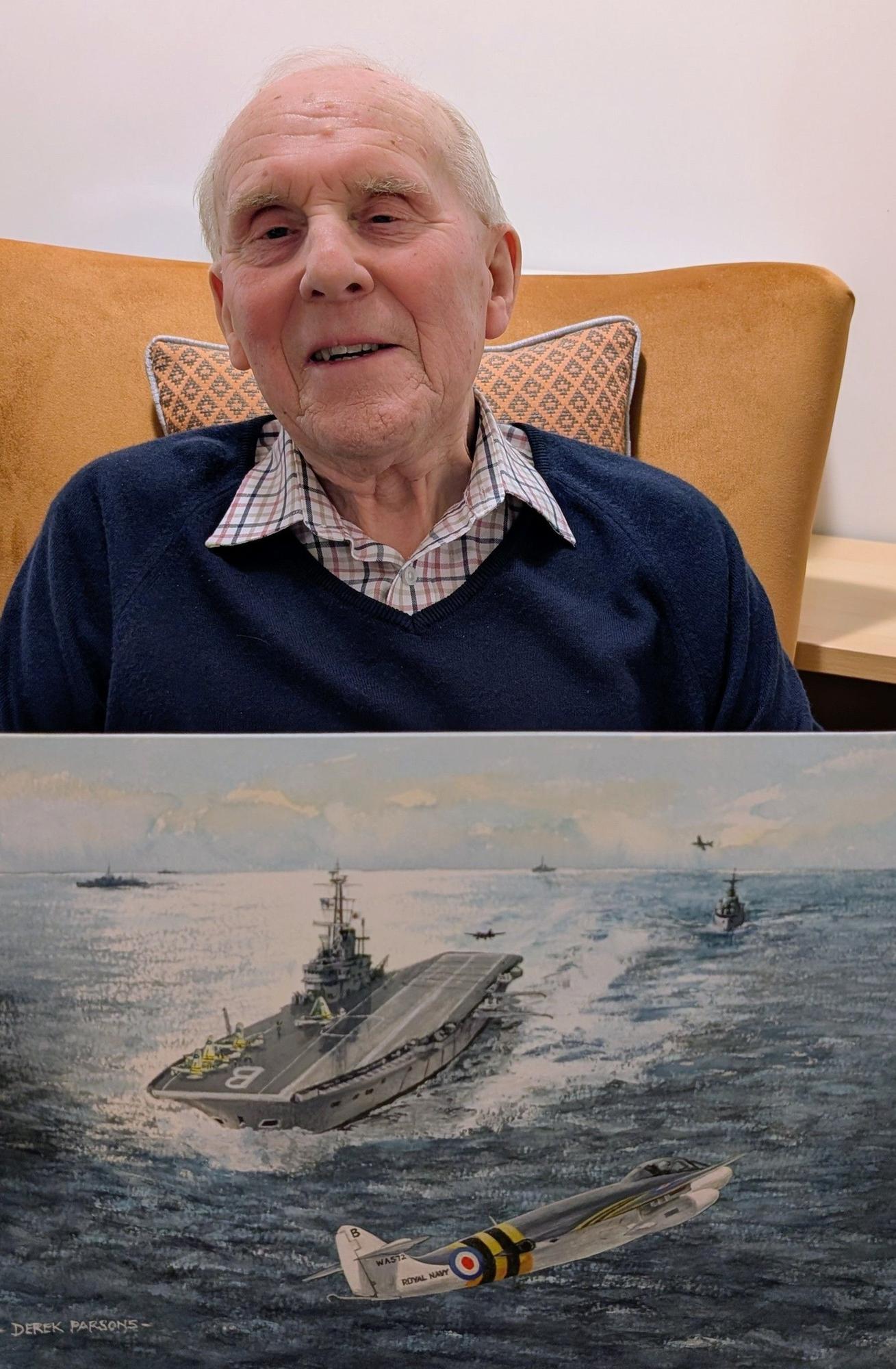 Veteran’s naval memories and artistic talents celebrated in Chichester
