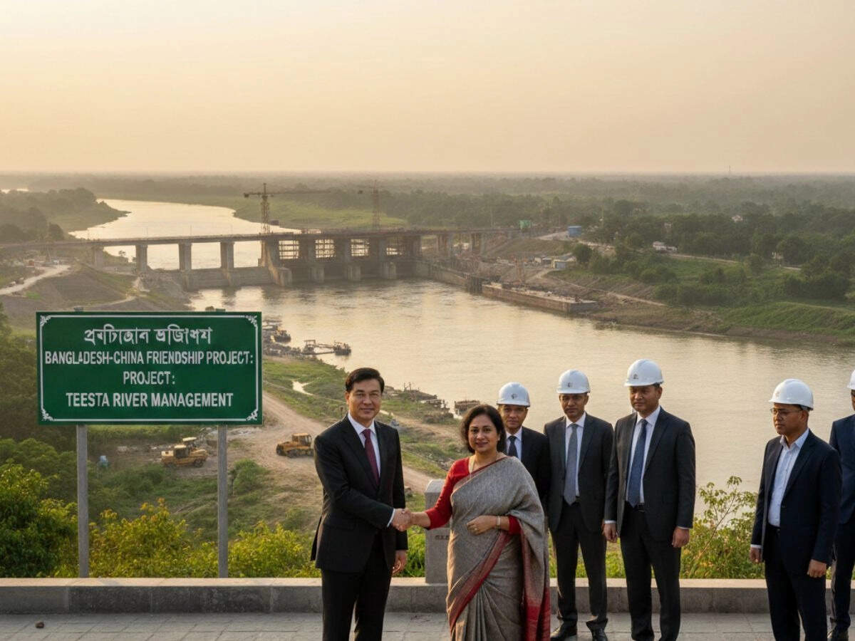 Chinese envoy along with Bangladesh officials visit Teesta river ...