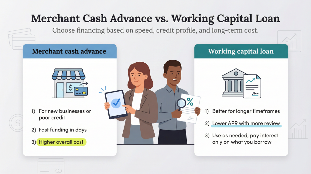 What are merchant cash advances and working capital loans?