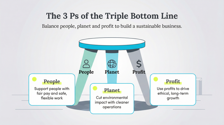 What is the triple bottom line?