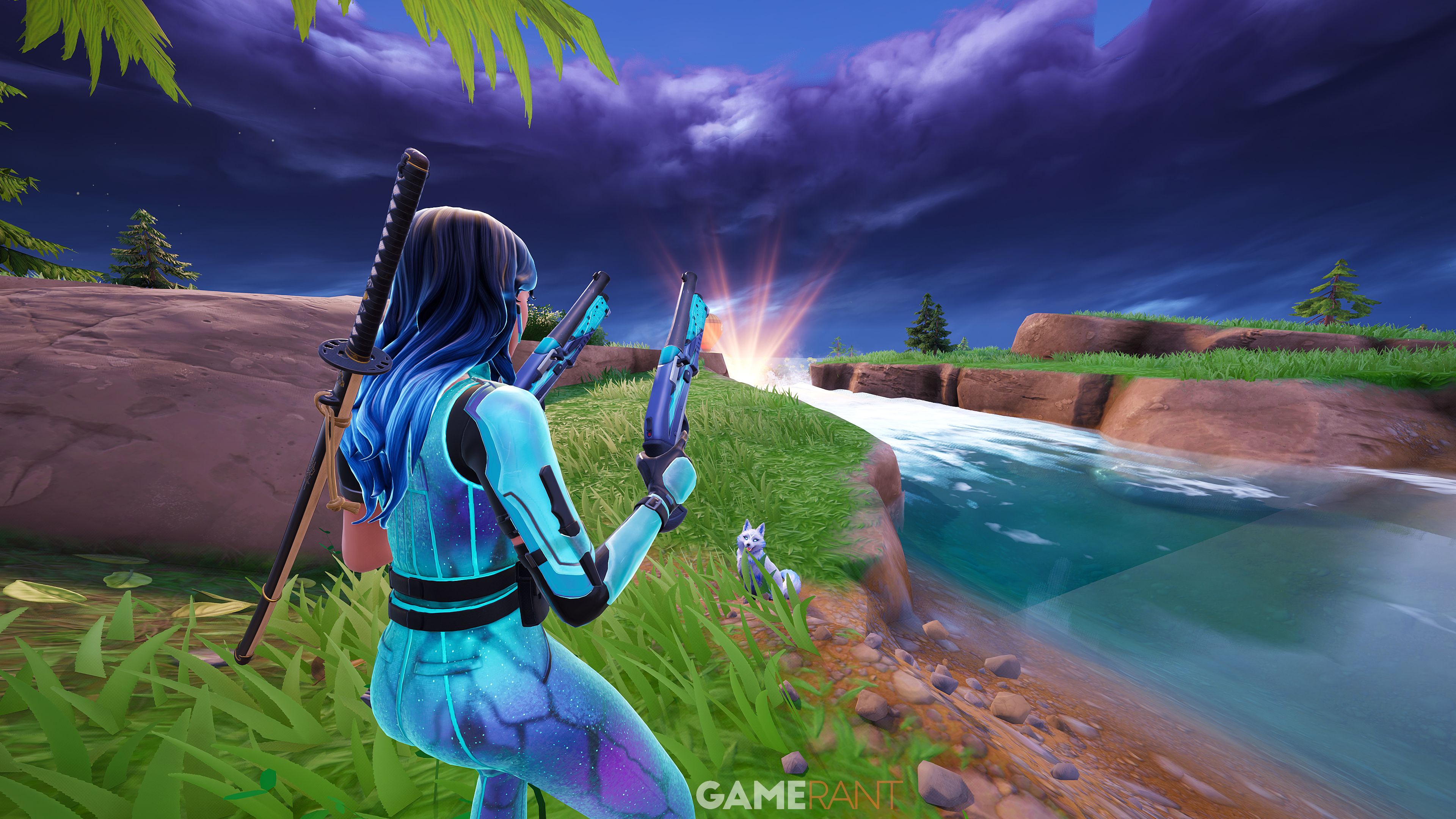 Sunset Falls location in Fortnite (South Park quest)