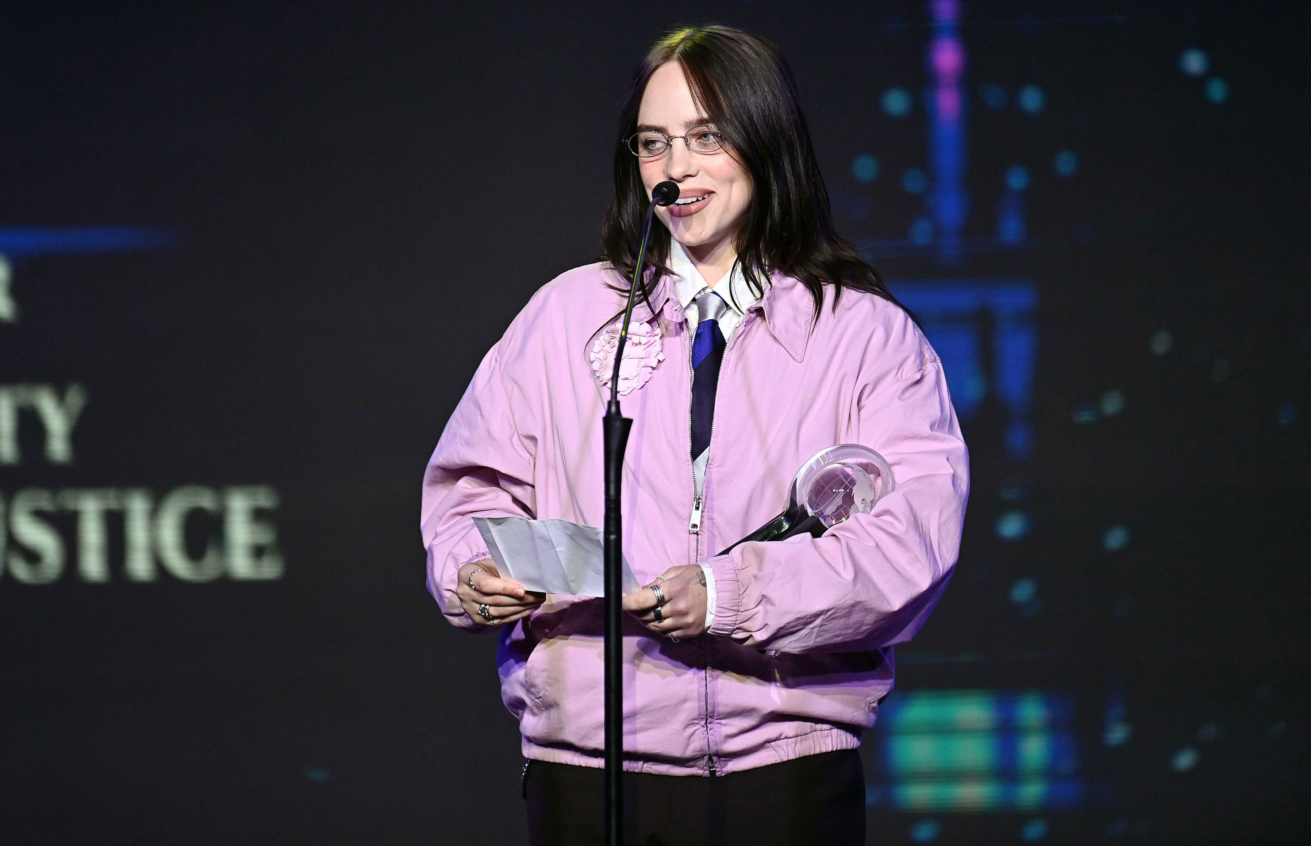 Billie Eilish condemns ICE's actions under Trump administration in ...