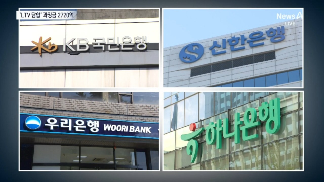4대 은행 LTV 담합…과징금 2720억