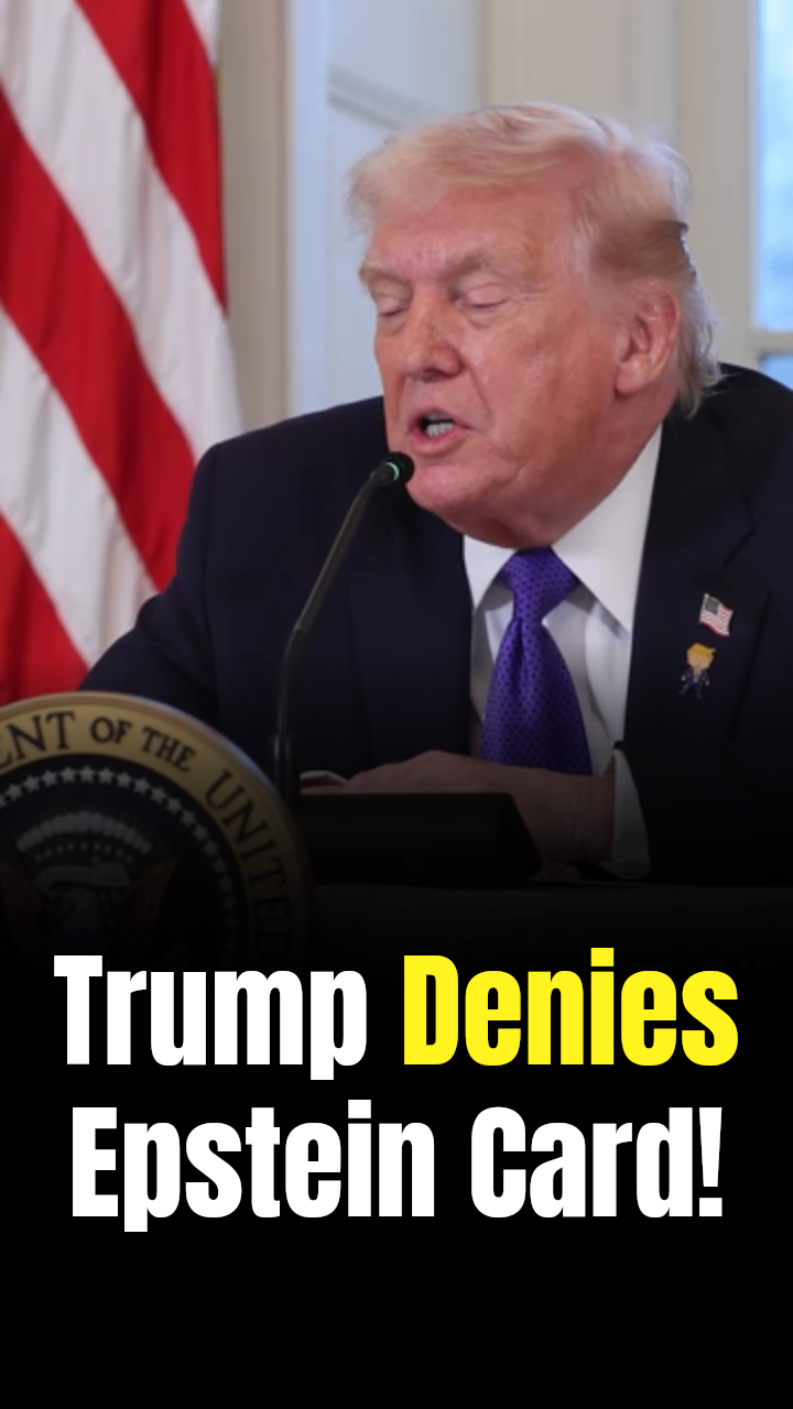 Giant replica of Donald Trump's birthday card to Jeffrey Epstein ...