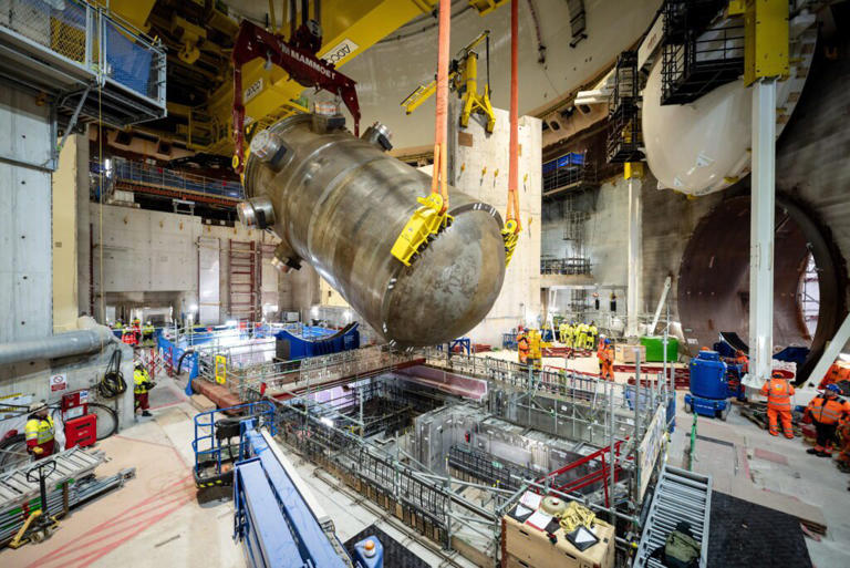 Milestone as Britain’s new £26bn nuclear power station has vital units ...