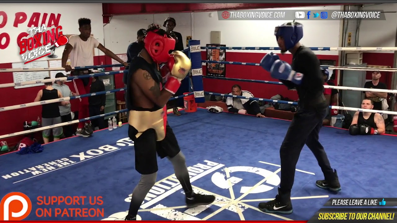 Heated Sparring Kendal Holt vs Marlon Brown "Rated R "Kendall Holt Back