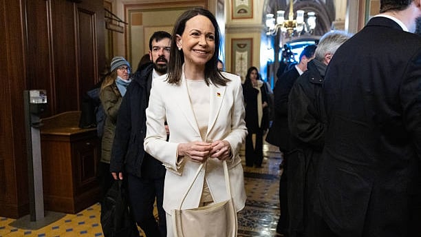 Machado presents Trump with her Nobel Peace Prize medal