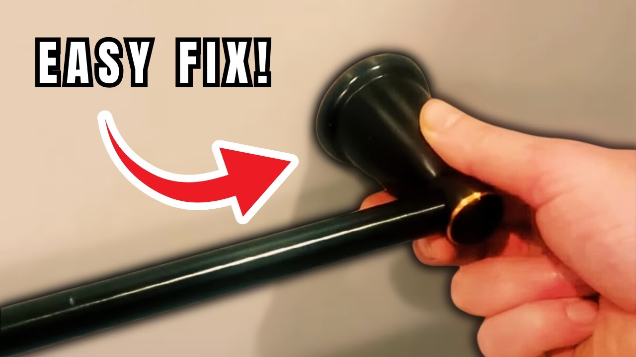 Easy DIY fix for a loose or wobbly towel bar