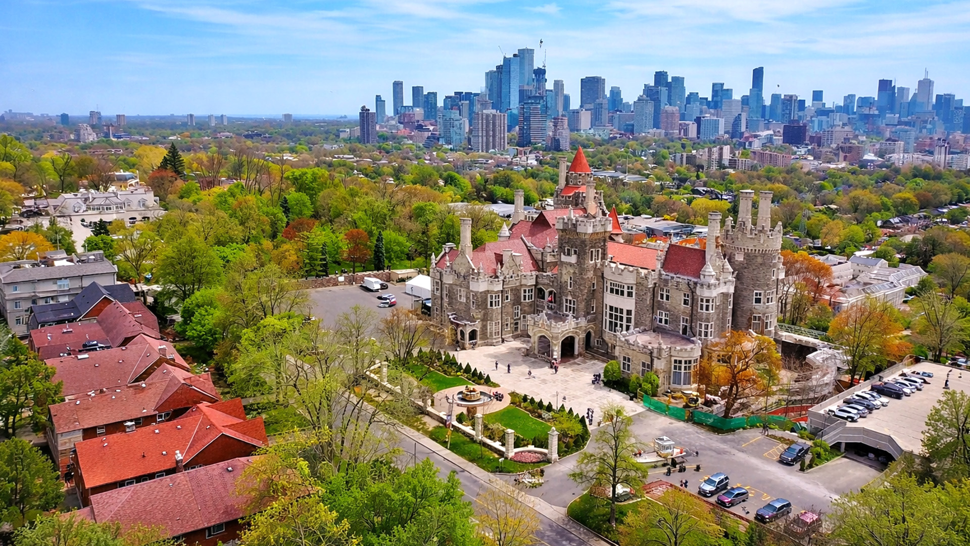 A historic castle in modern Toronto