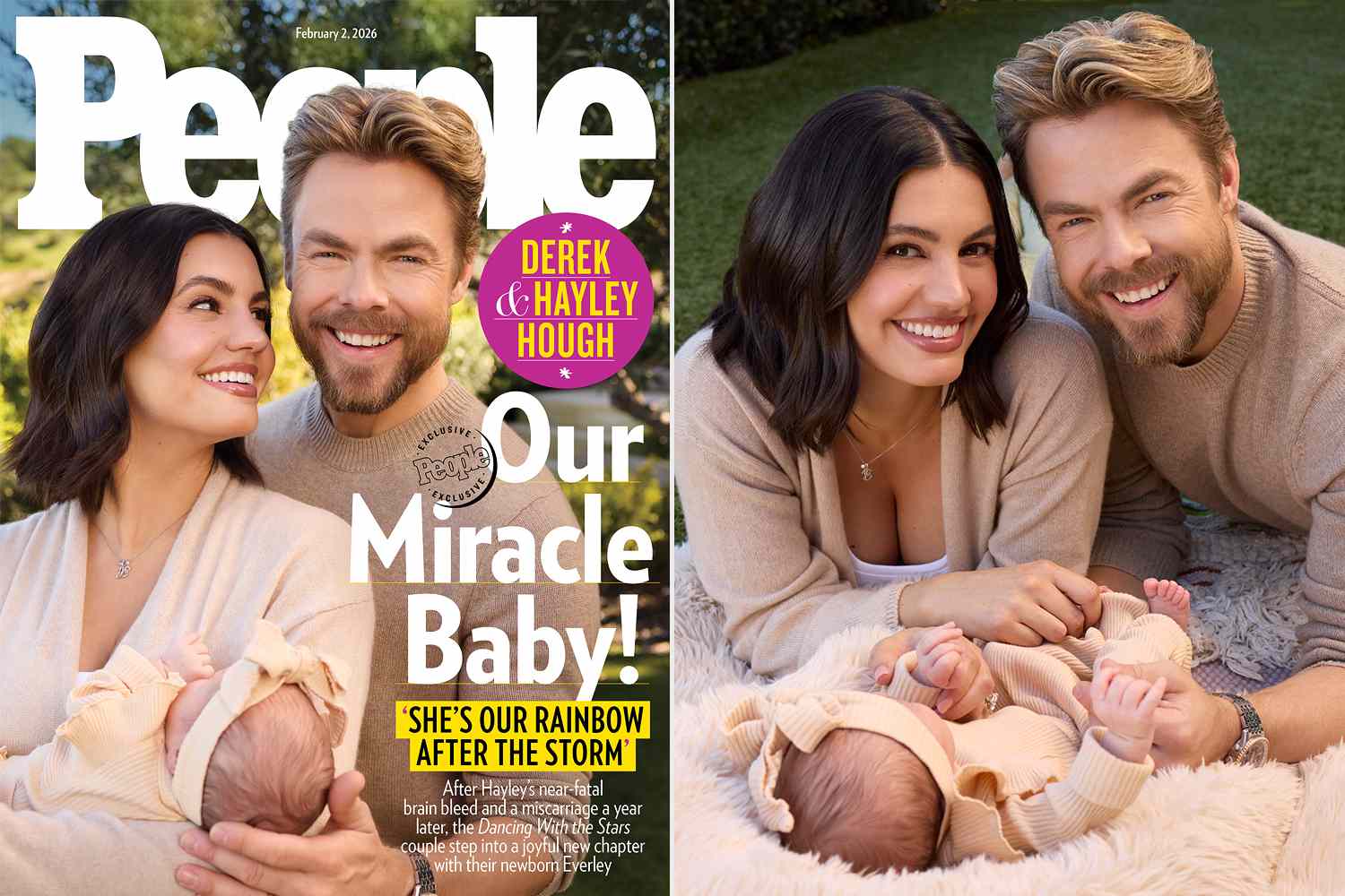 Meet baby Everley! Derek and Hayley Hough introduce daughter after ...