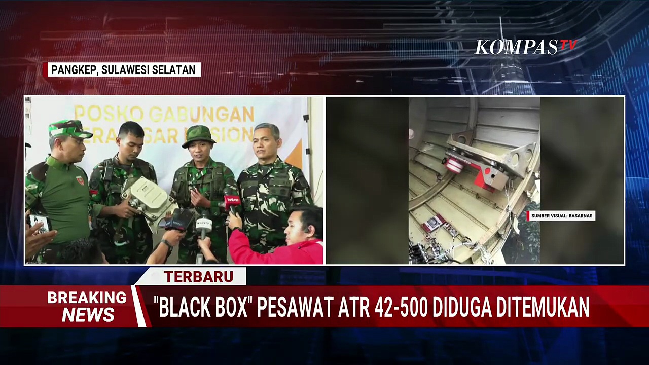 Kronologi penemuan kotak hitam pesawat ATR 42-500 jatuh di Gunung ...