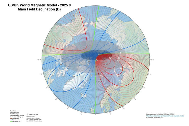 Earth’s magnetic north pole has officially changed position, drifting ...