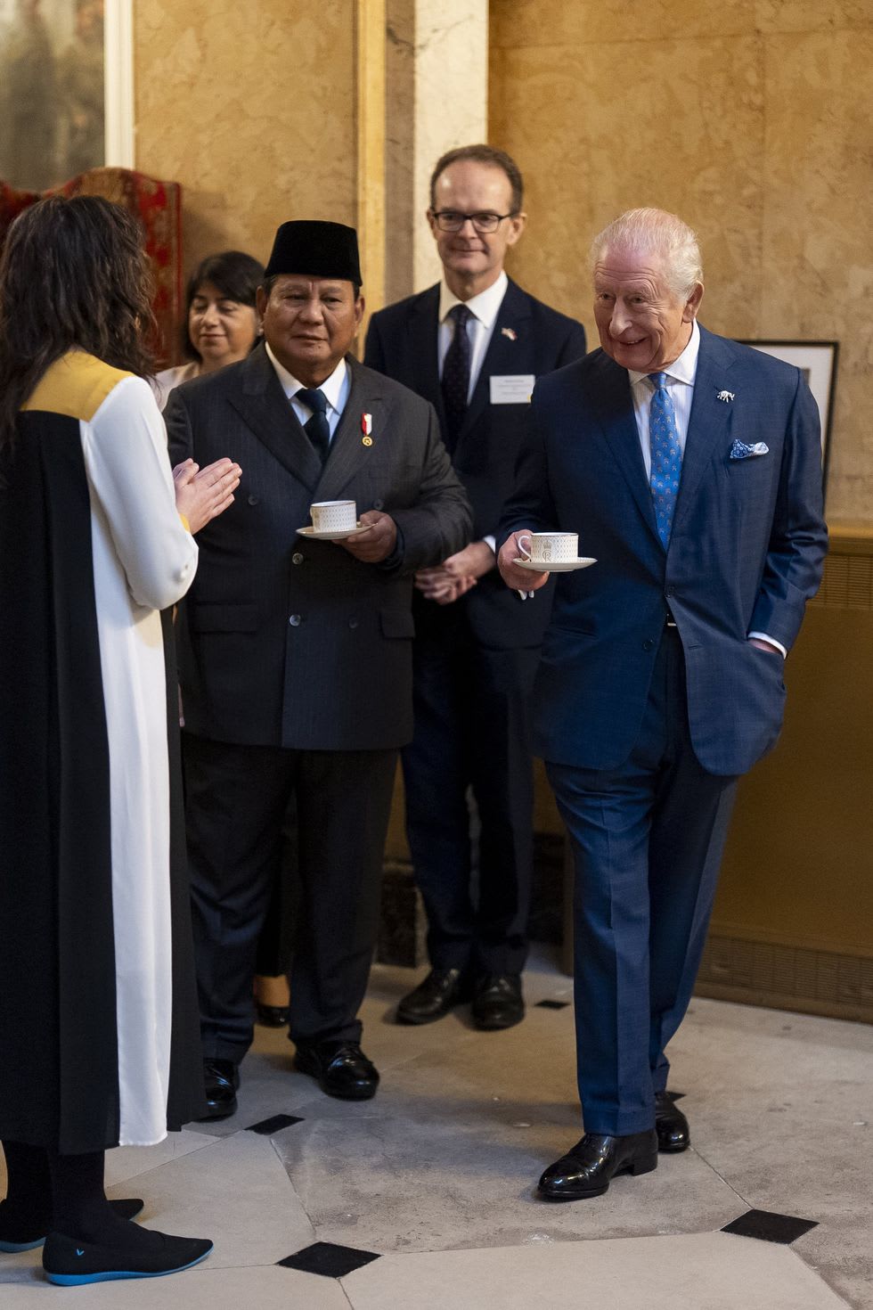 King pictured back in London as Harry gives evidence at High Court