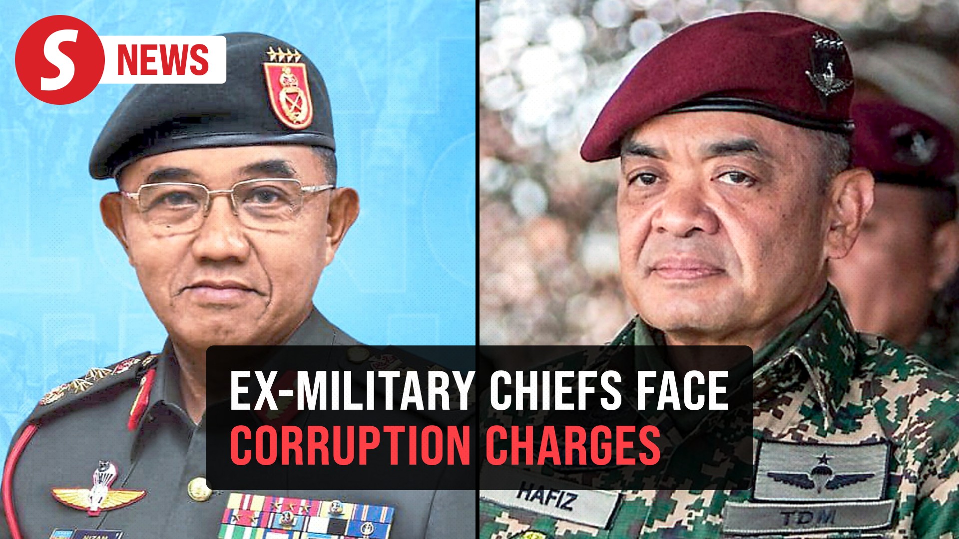 Two former military chiefs face corruption charges