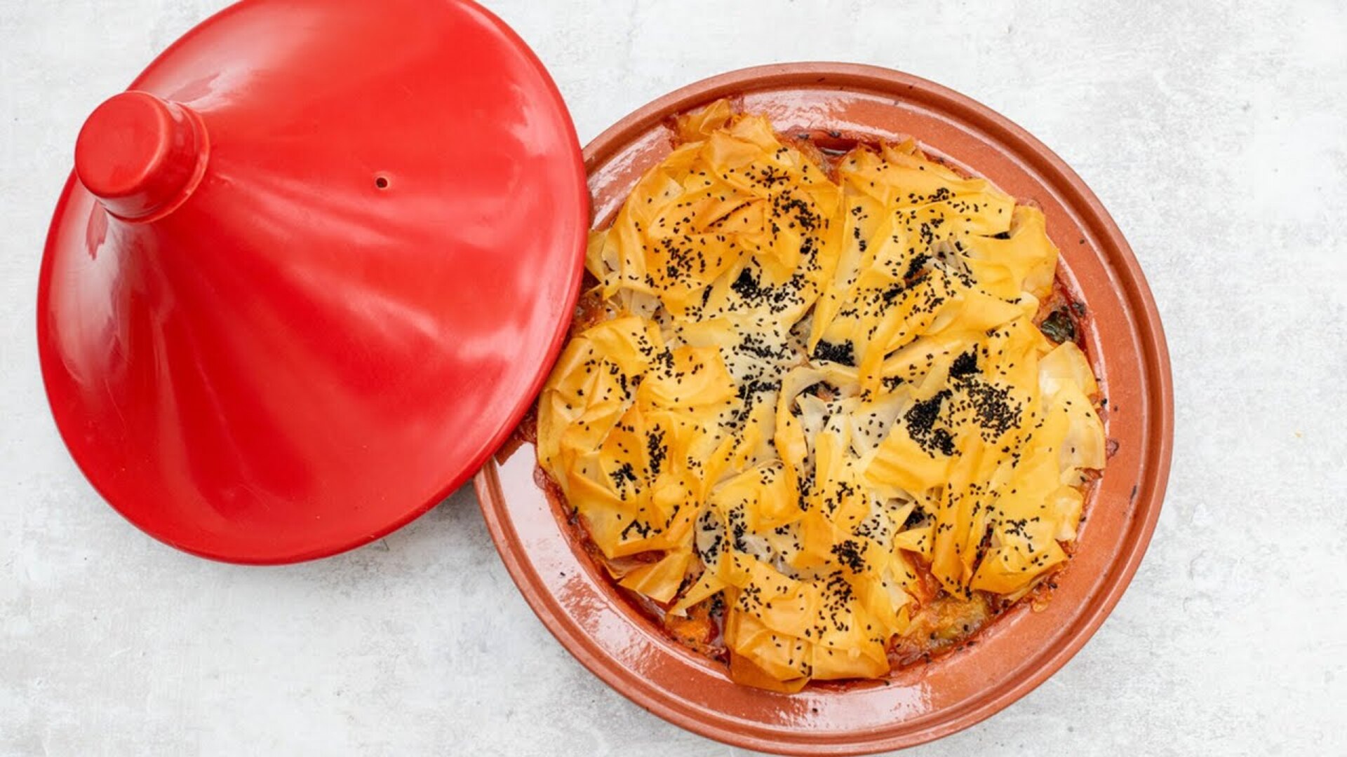 Sweet potato tagine pot pie recipe