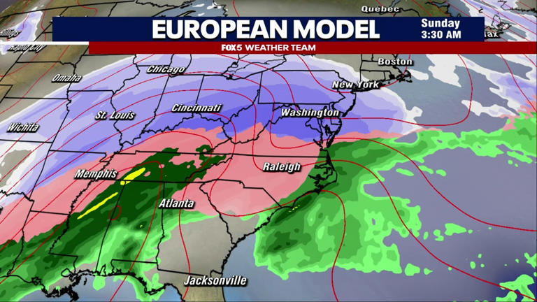 Snowstorm, Arctic blast threaten DC region this weekend