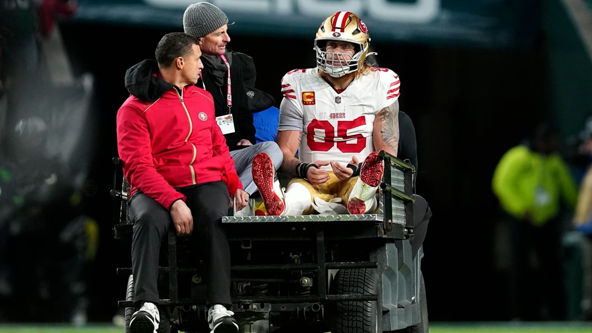 49ers TE Kittle suffers Achilles tear in playoff win