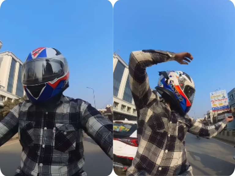 Deadly Chinese manjha act caught on camera: Varanasi biker narrowly ...