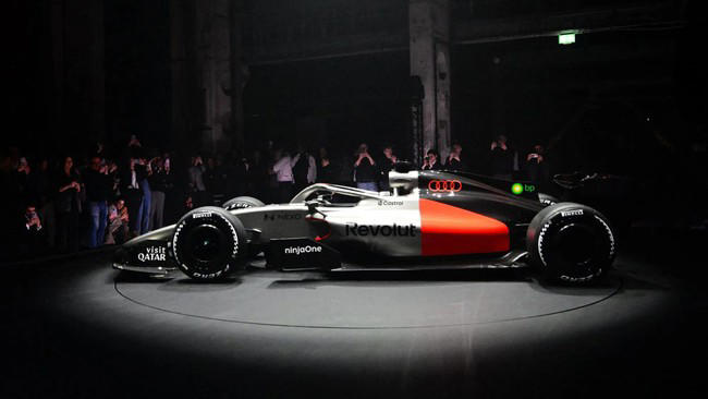 Audi unveils F1 car for 2026, aims to win championships by 2030