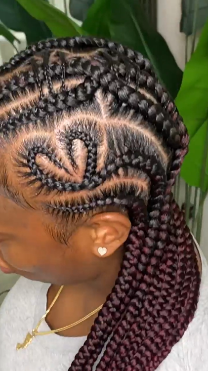 How to create a beautiful heart shaped side braid