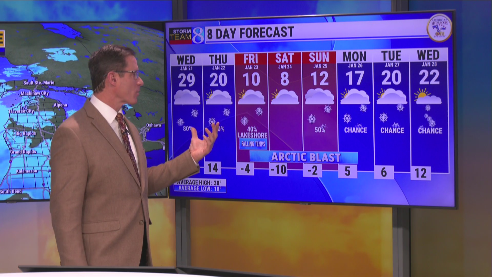 Storm Team 8 forecast, Daybreak, 012126