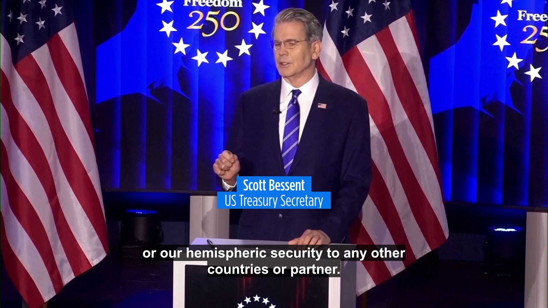 US Treasury Secretary asks Europe to “sit down and wait” for Trump in Davos