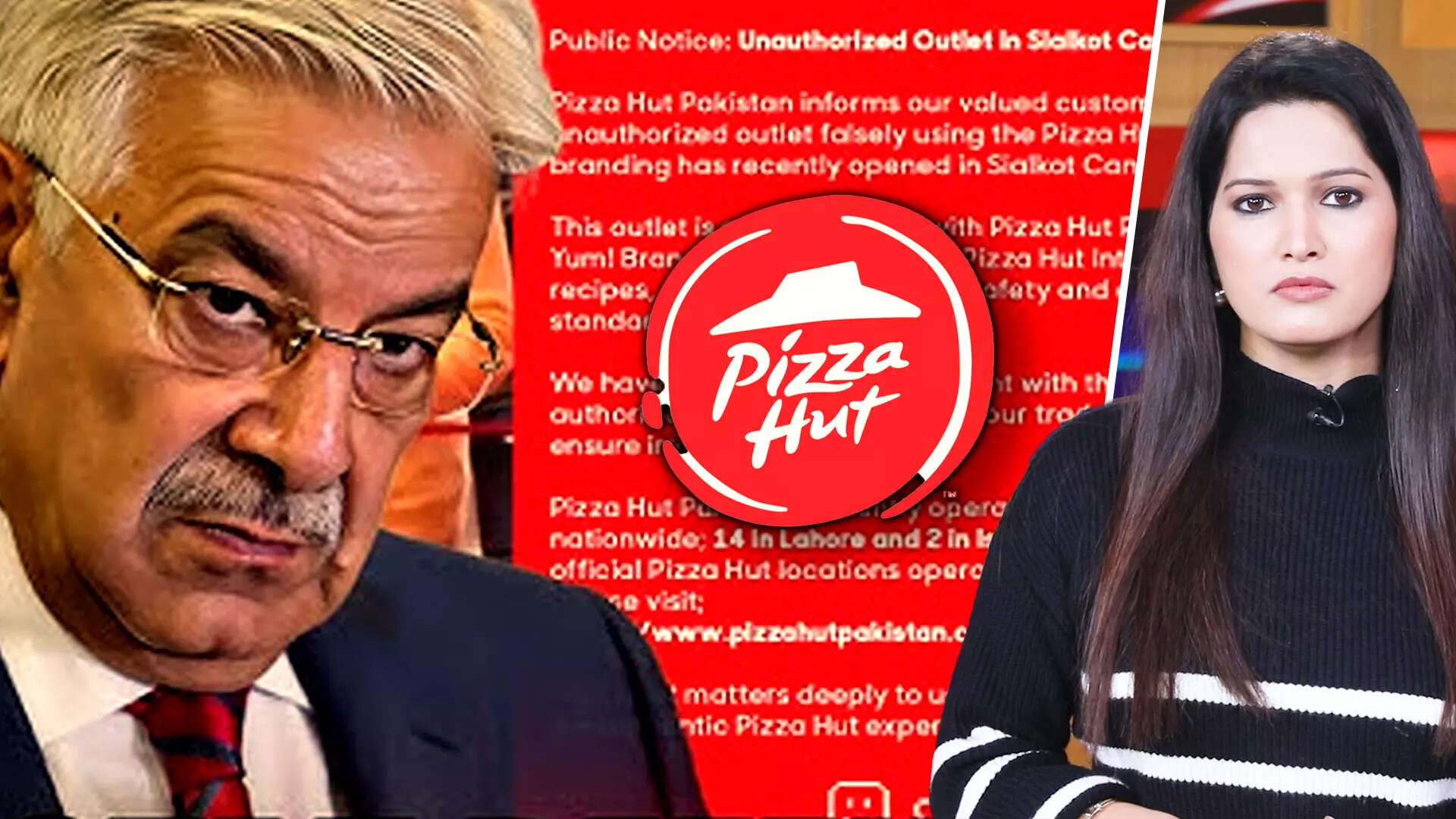 Pakistan defence minister Khawaja Asif inaugurates fake Pizza Hut ...