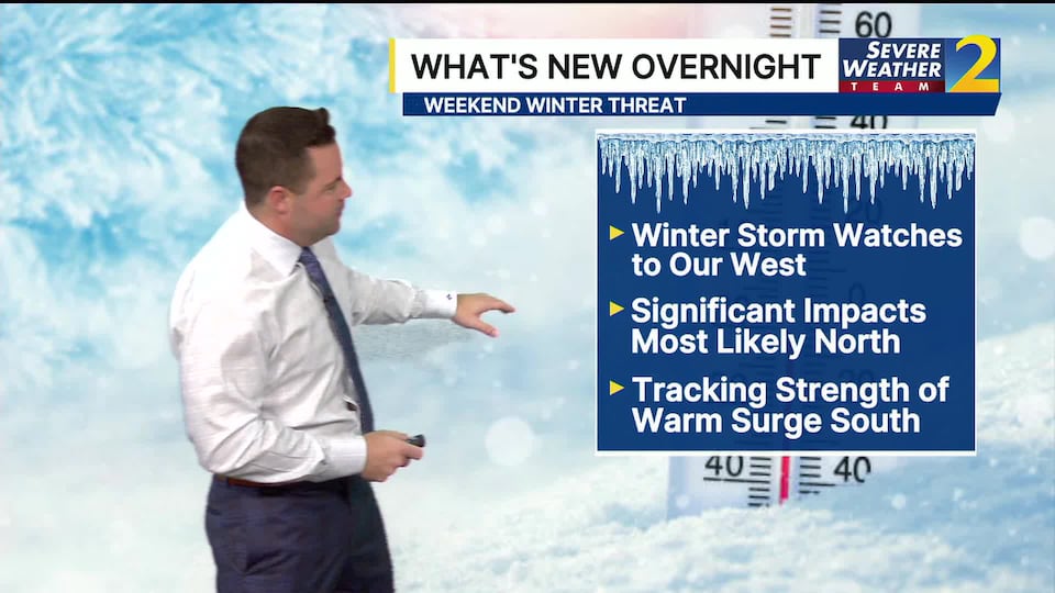 What's new with the forecast data for winter weather threat