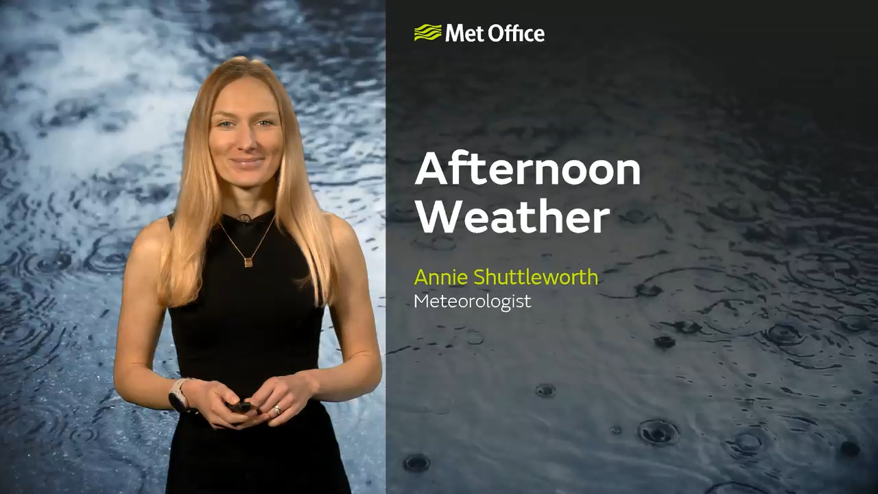 Met Office Wednesday afternoon weather forecast 21/01/2026