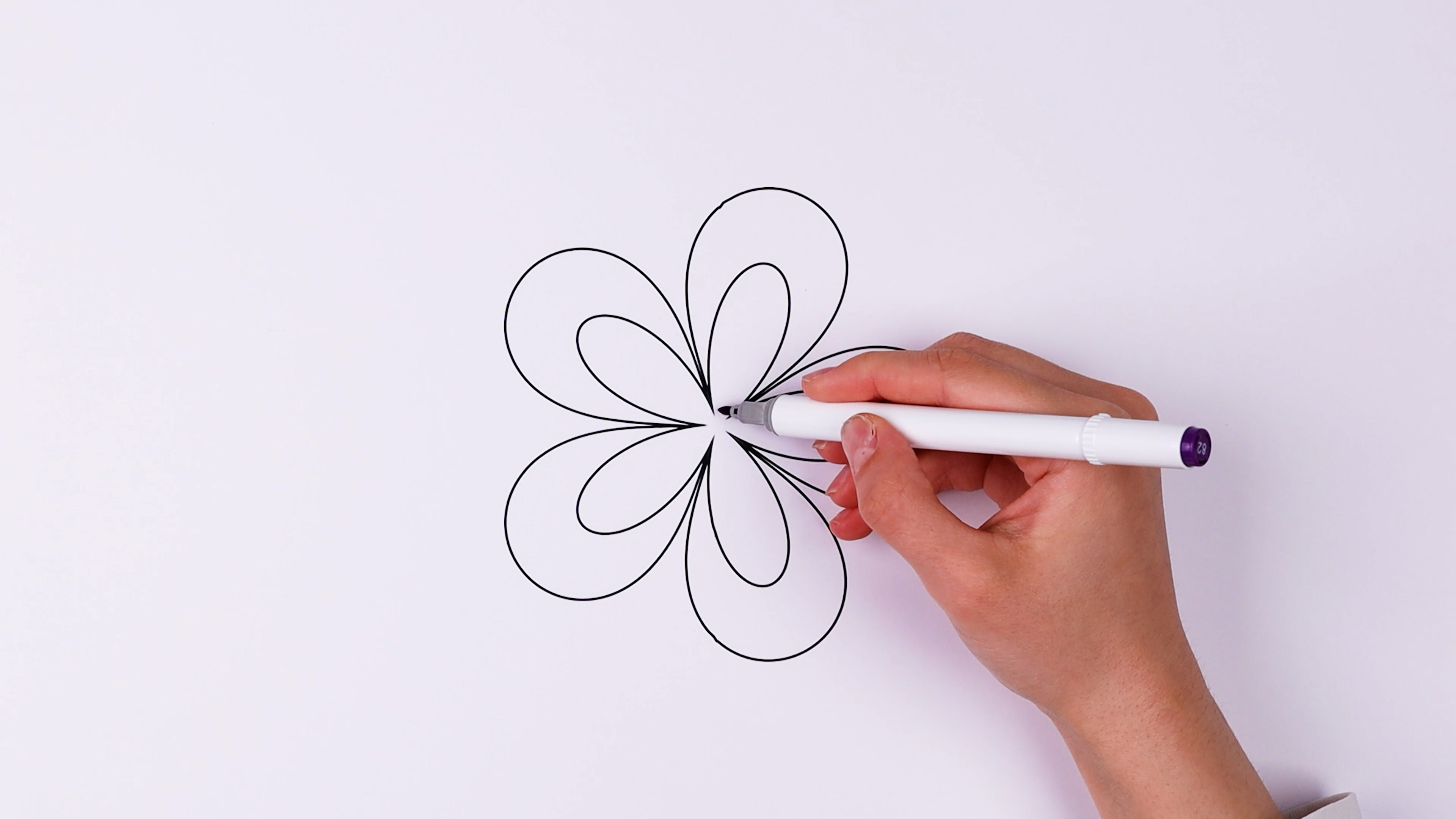 Learning colors through a flower drawing