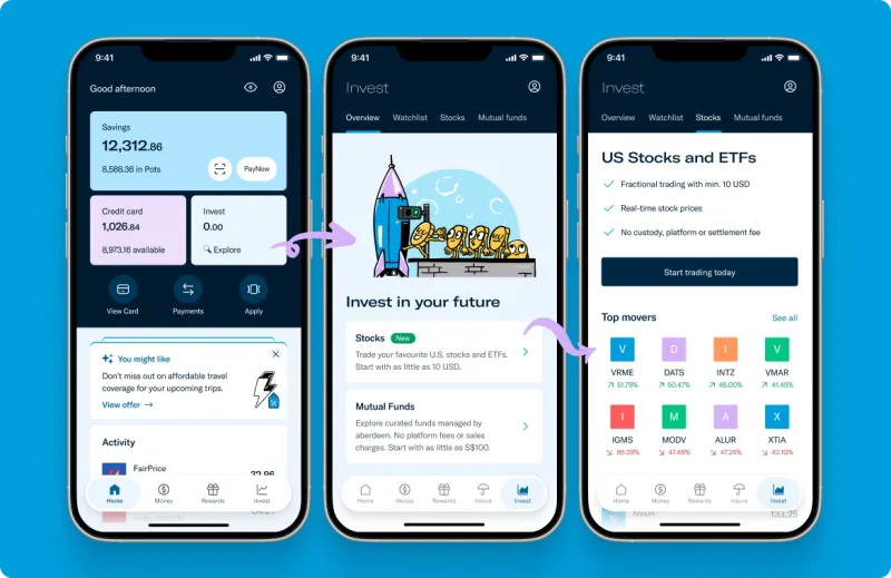 Trust Bank debuts as Singapore’s first banking app for fractional trading