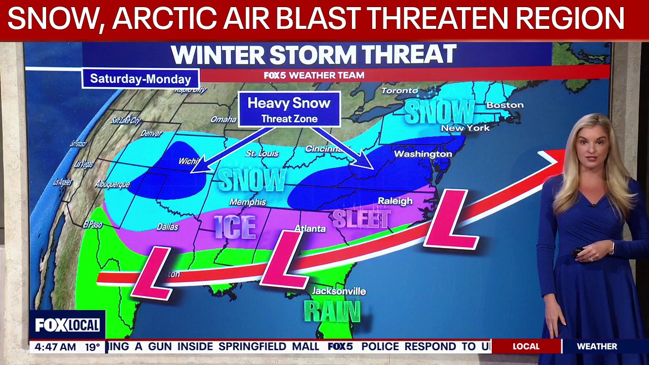 DC weather: Snow, arctic air blast threaten region this weekend