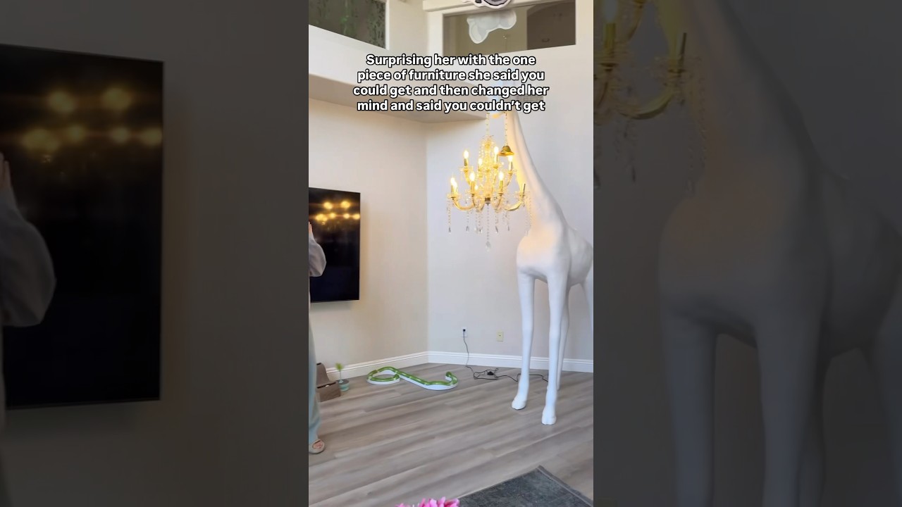 Girlfriend is not happy with our animal-shaped furniture