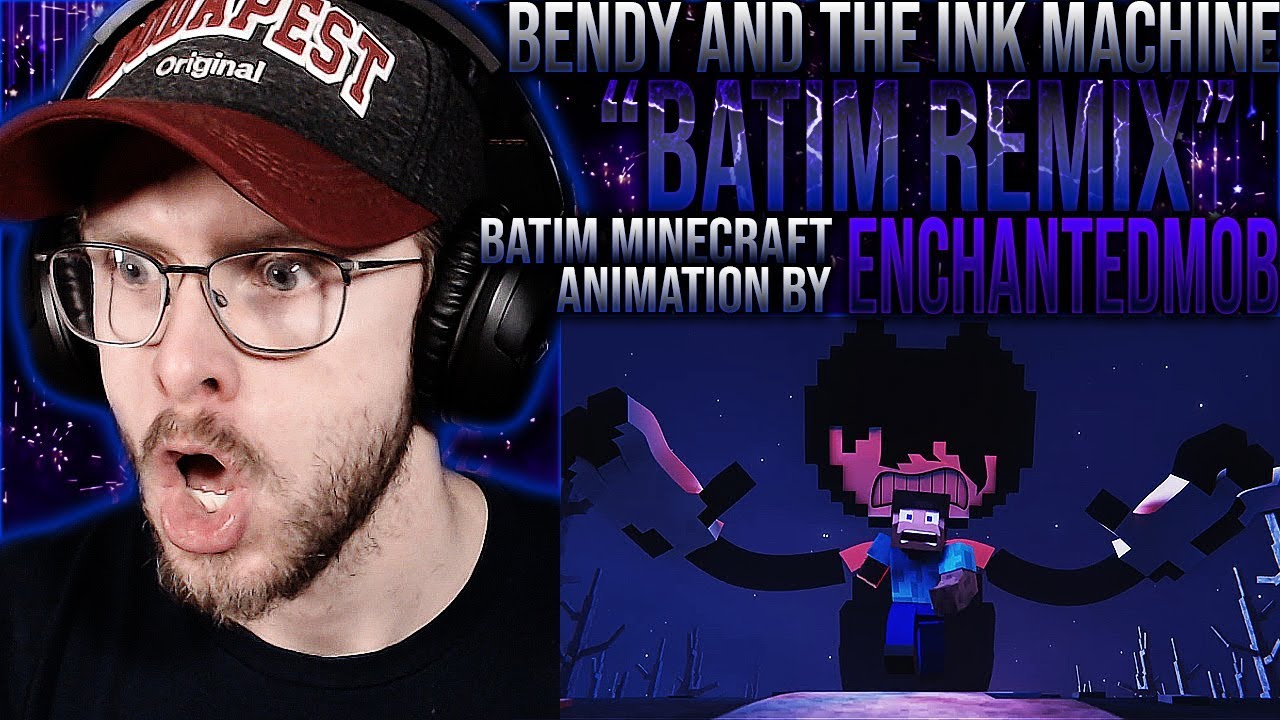 Vapor reacts #1049 | Bendy Minecraft animation BATIM remix by ...