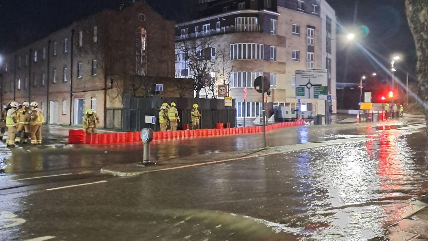 Burst pipe flood disrupts water for thousands