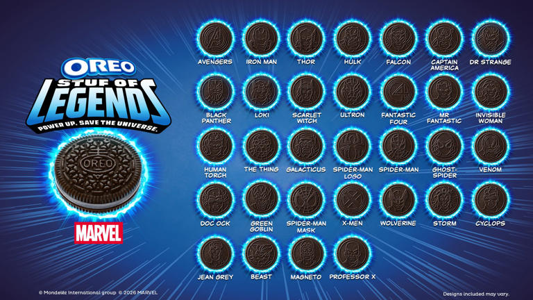 Spider-Man, Avengers and others featured on new Marvel Oreo cookies