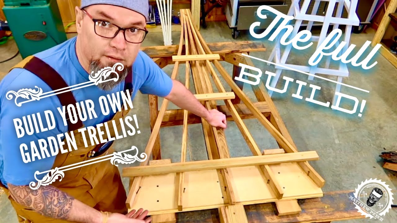DIY garden trellis