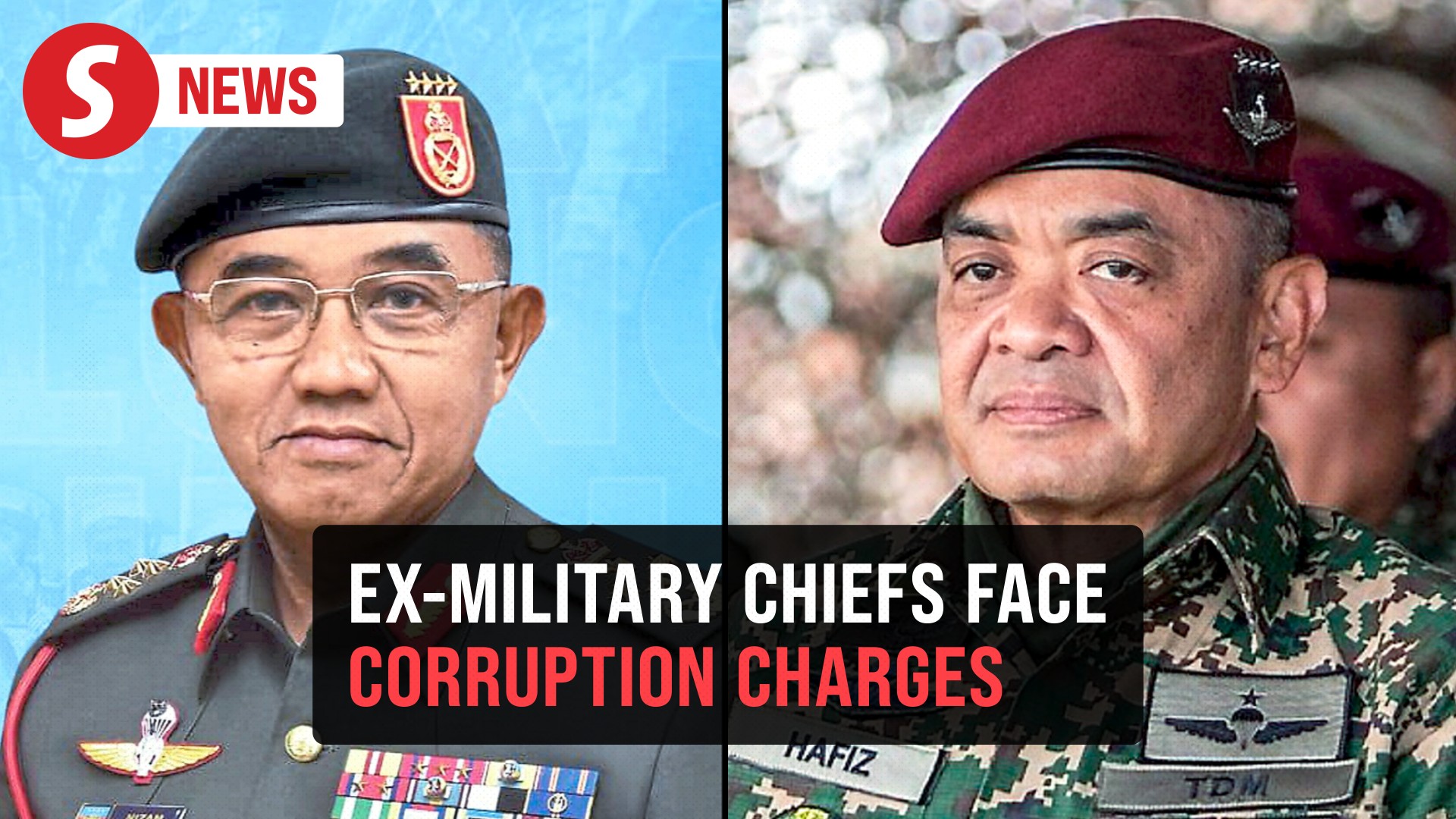 Two former military chiefs face corruption charges