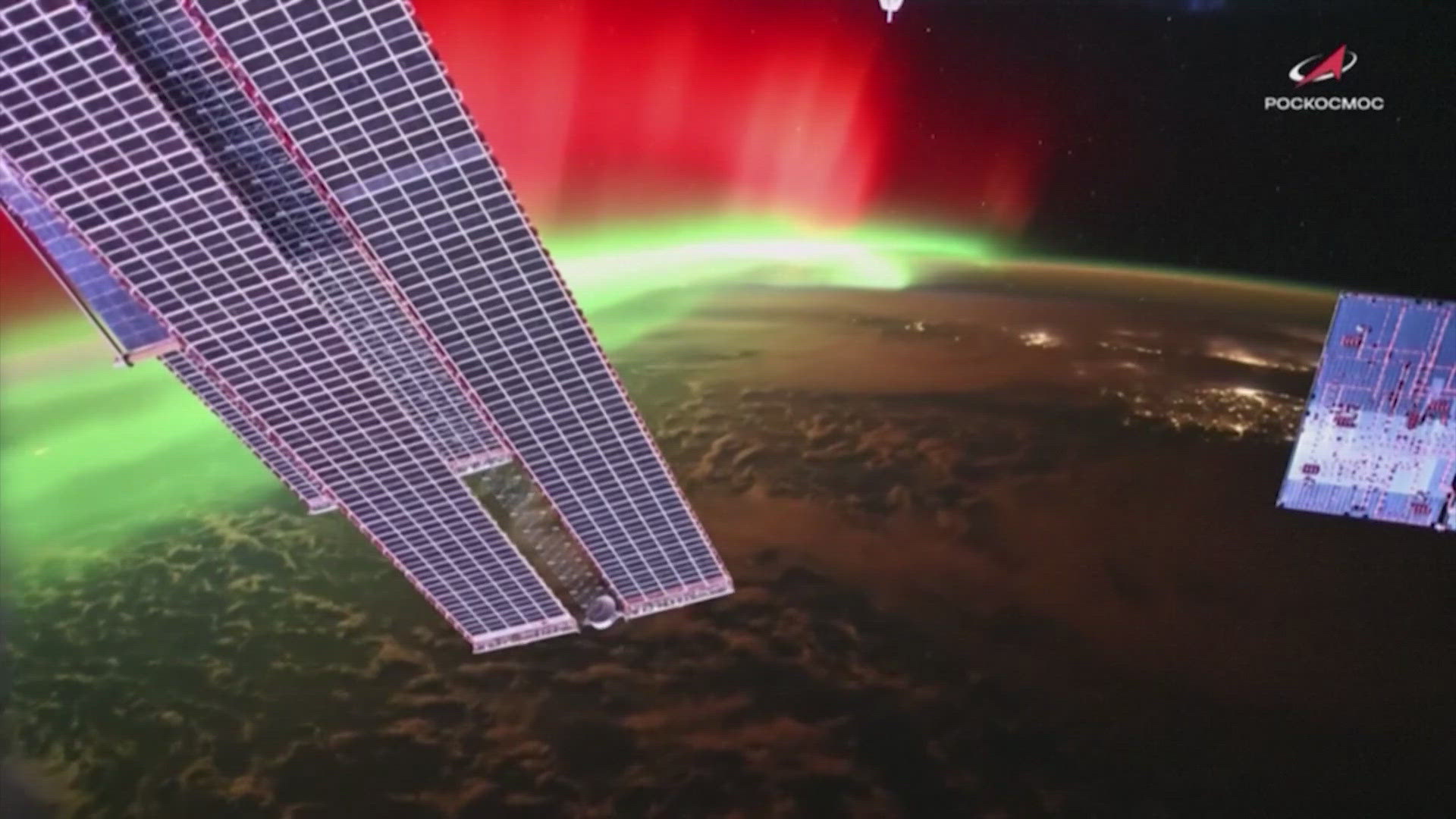 Northern lights seen from International Space Station