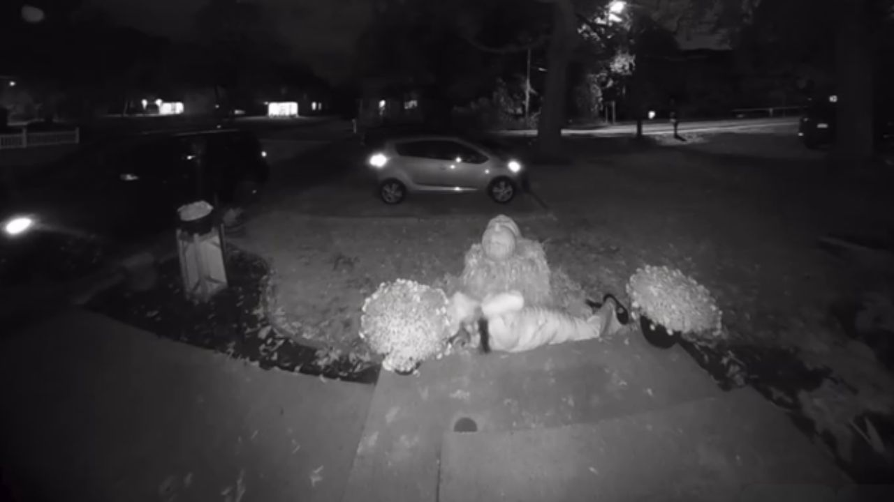 Ding-dong ditch joke backfires hilariously as the prankster gets caught ...