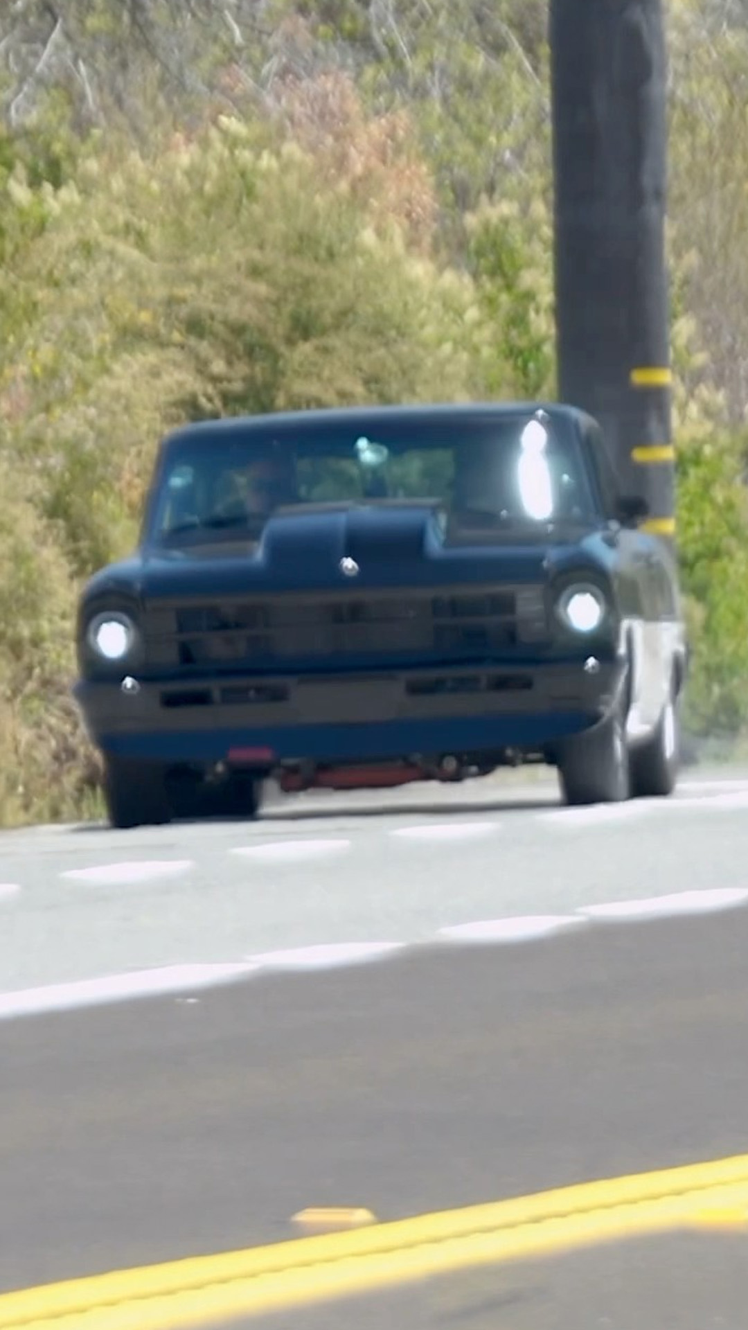He broke this muscle car