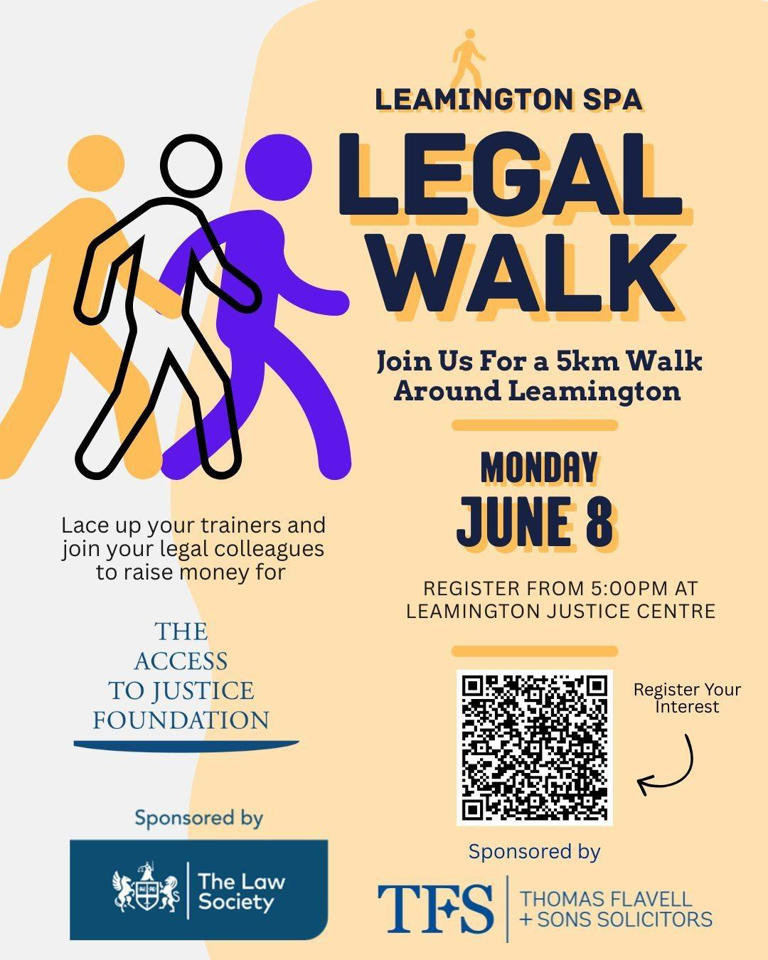 The first Leamington Spa legal walk!