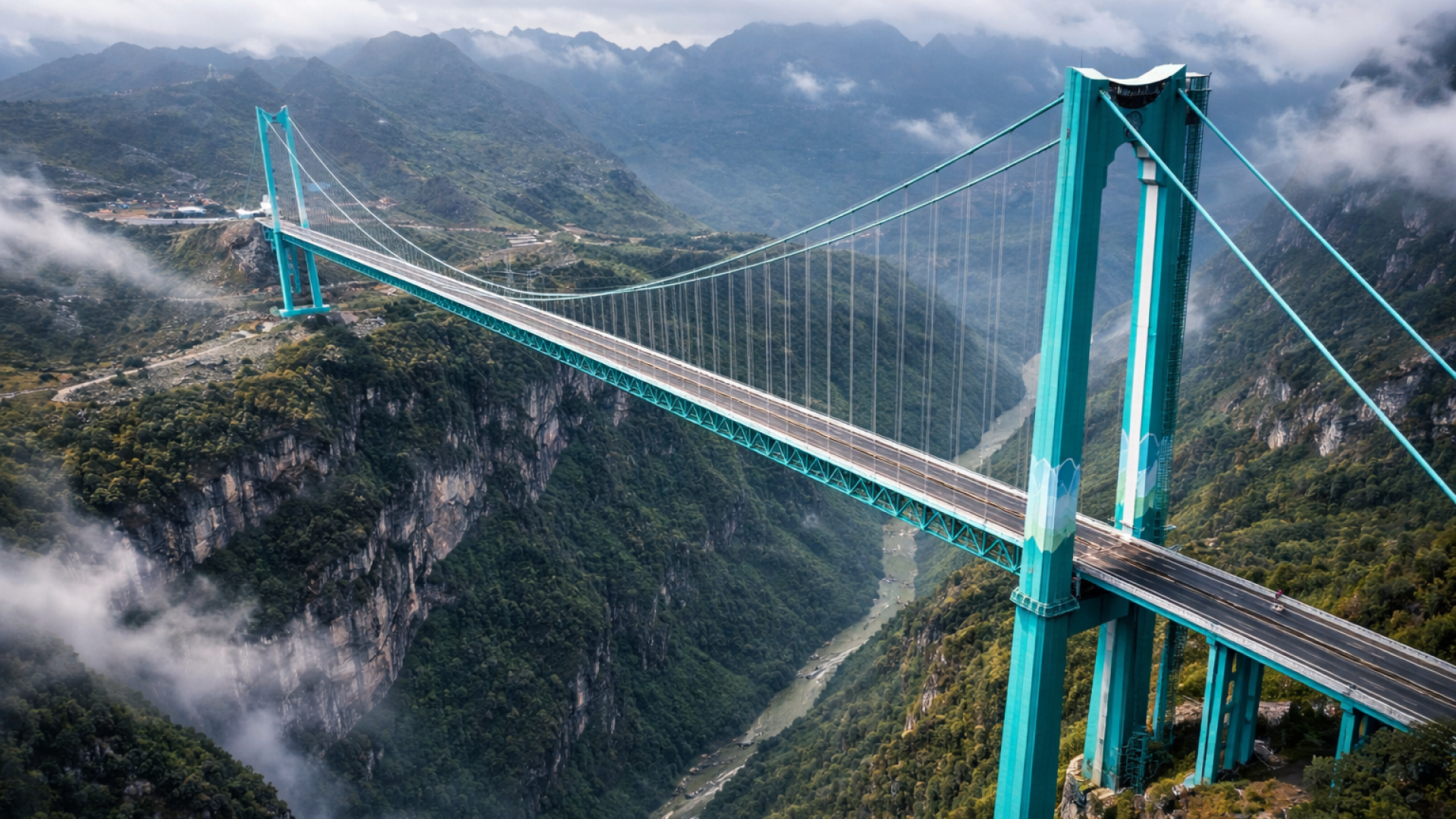 Inside China’s tallest bridge ever built, the Huajiang Grand Canyon ...