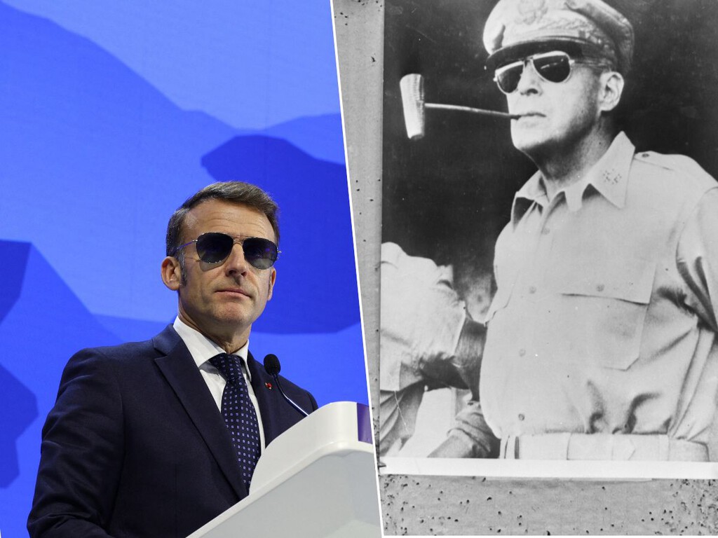 Las gafas de sol de Macron que han causado sensación en Davos: el ...