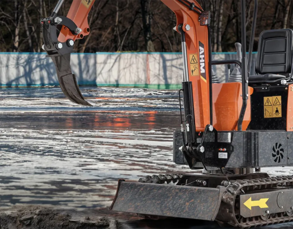 How mini excavators handle ground adjustments in winter