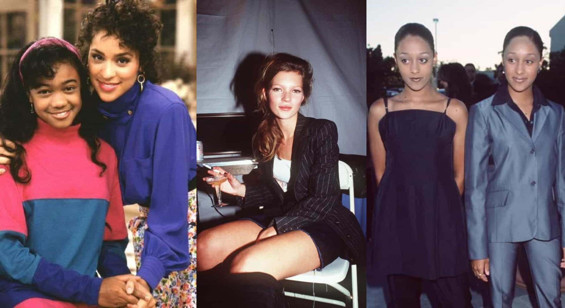 Antes e depois dos ícones da moda dos anos 1990