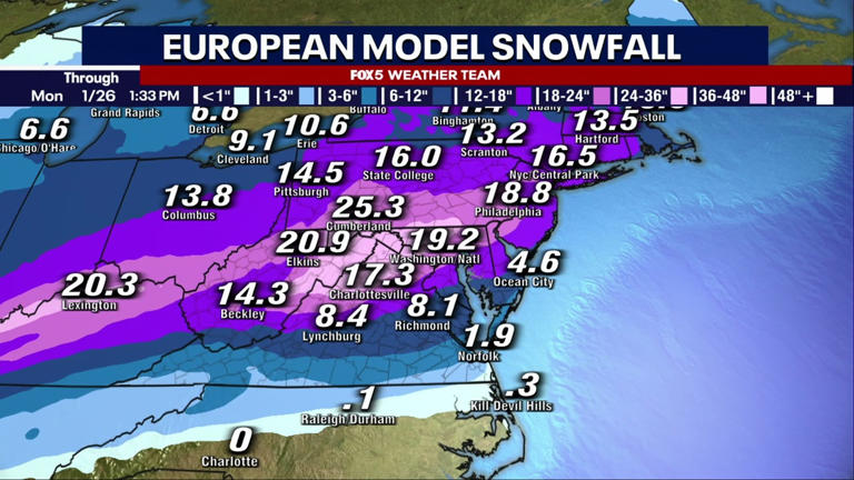 How much snow is expected on Sunday? Model potentials, forecast ...