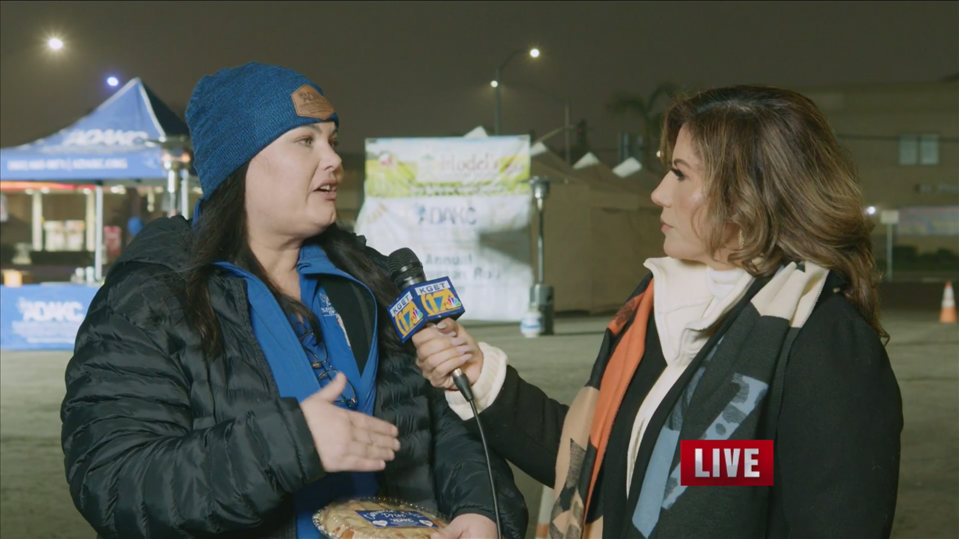 Gabriela Rosales live from Compassion Corner cinnamon roll drive